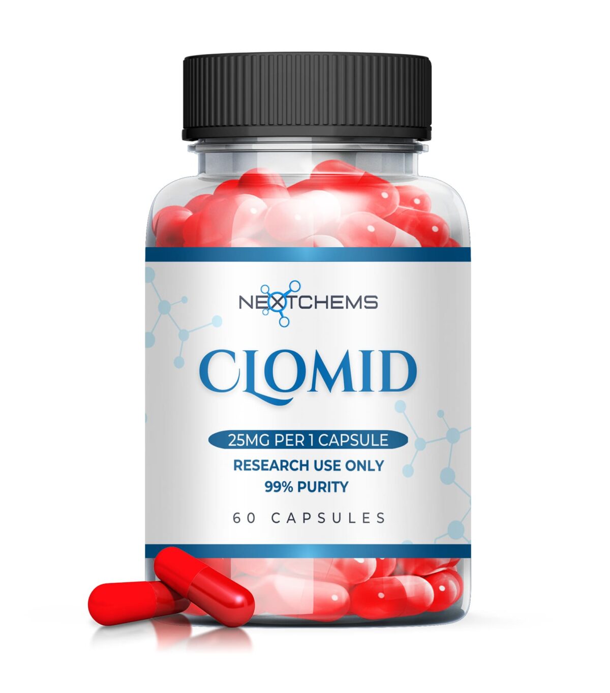 Clomid (Clomifene, Clomiphene), 25 mg - 60 capsules - Next Chems