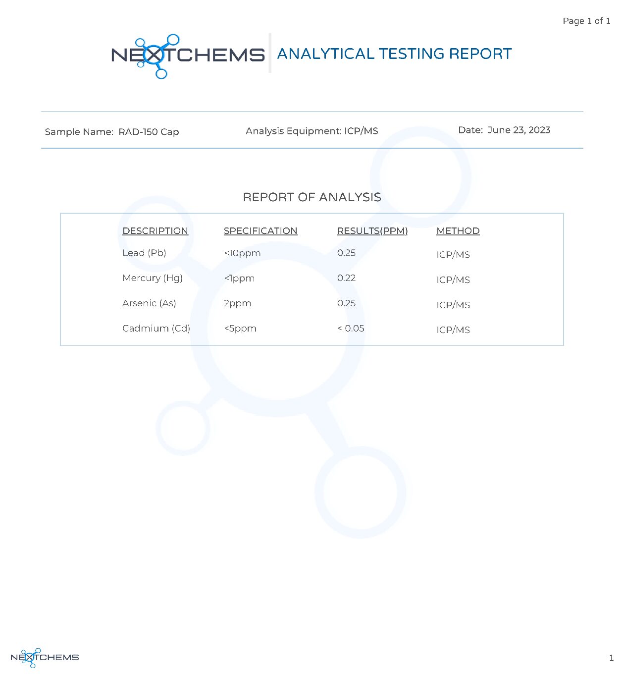 RAD-150 (TLB-150), 10m - 60 capsules - Next Chems